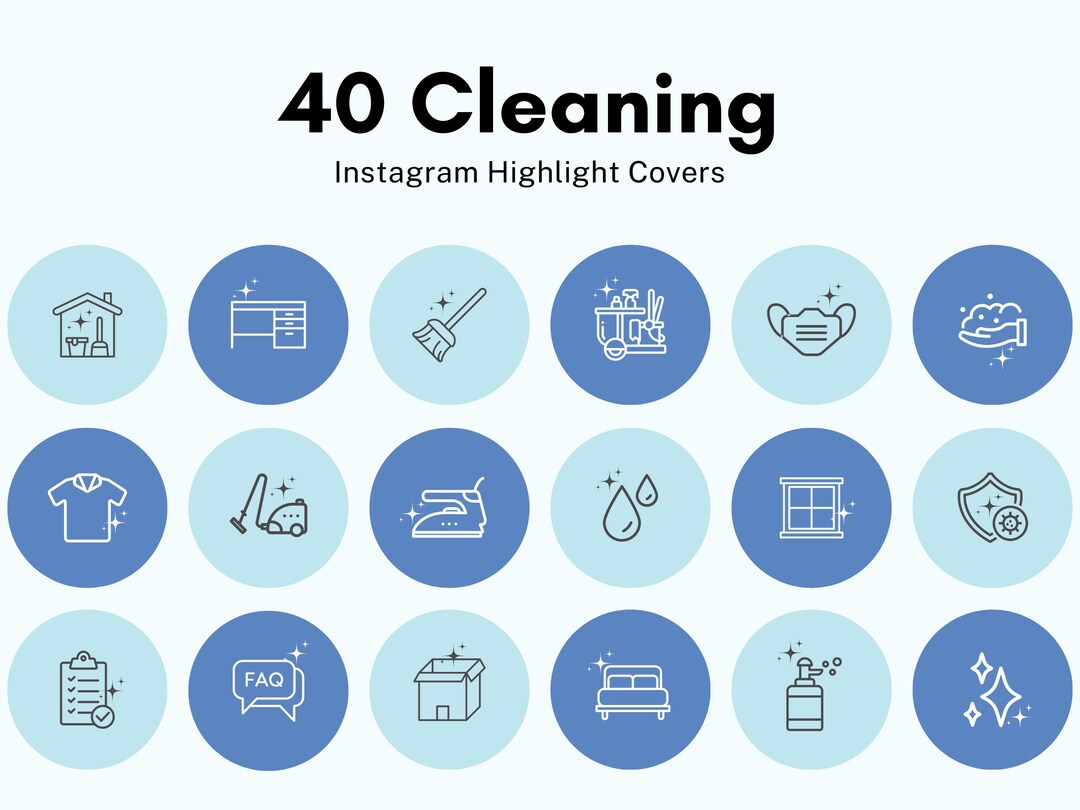 40 Cleaning Instagram Highlight Covers | Cleaner Housekeeper Cleaning ...