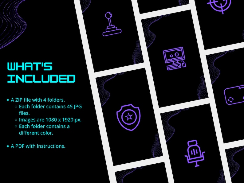 45 Gamer Instagram Highlight Covers | Streamer Gaming | 4x Colors | IG ...