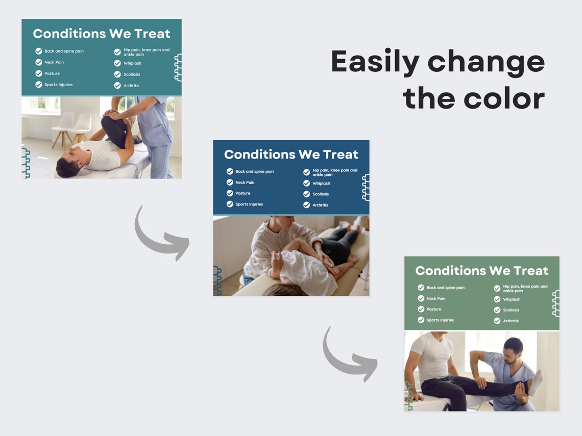 50 Chiropractor Instagram Post Templates | Chiropractic Doctor | Brand ...