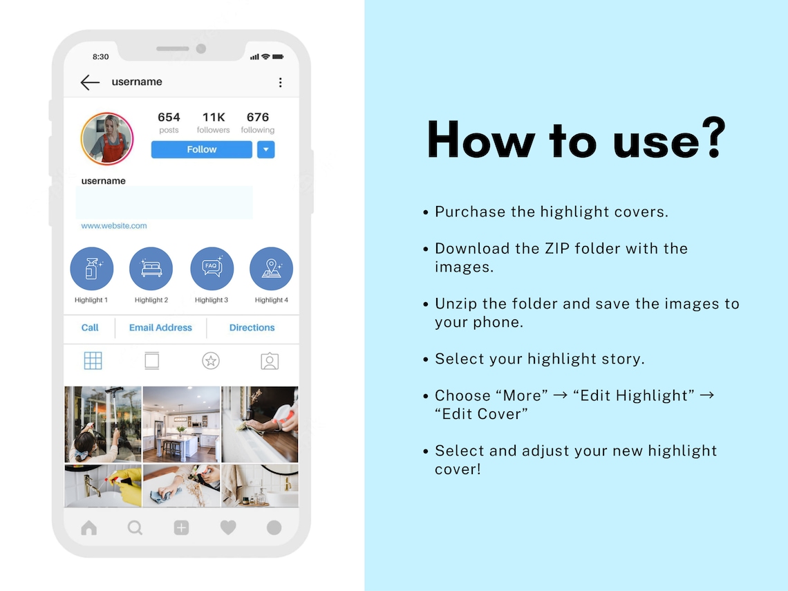 40 Cleaning Instagram Highlight Covers | Cleaner Housekeeper Cleaning ...