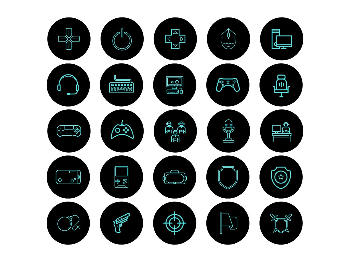 45 Gamer Instagram Highlight Covers | Streamer Gaming | 4x Colors | IG ...