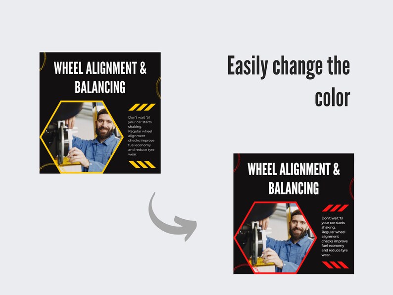 50 Auto Mechanic Instagram Post Templates | Automotive Car Repair Shop ...