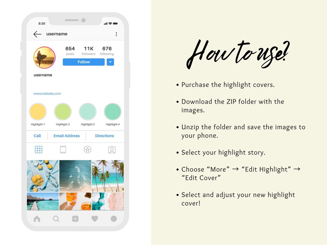 30 Bright Summer Instagram Highlight Covers | Tropical Summery Colors ...