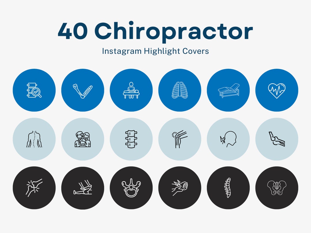 40 Chiropractor Instagram Highlight Covers | Chiropractic Doctor Chiro ...