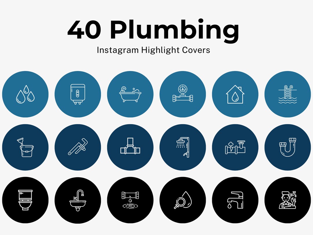 40 Plumbing Instagram Highlight Covers | Plumber Plumbing Service ...