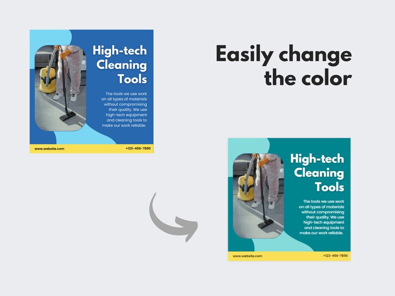 50 Cleaning Instagram Post Templates | Cleaning Service Cleaner ...