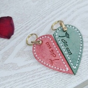 DIY Heart Shaped Keychain Kit Personalized Engraving Key Ring ...