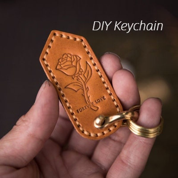 Leather Keychain Diy Kit - Etsy