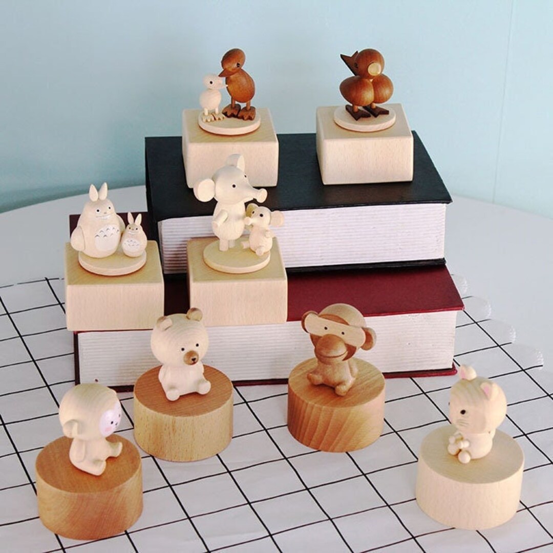 Multiple Styles Cartoon Animals Wooden Music Box, Customized Music Box ...