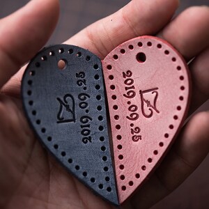 DIY Heart Shaped Keychain Kit Personalized Engraving Key Ring ...