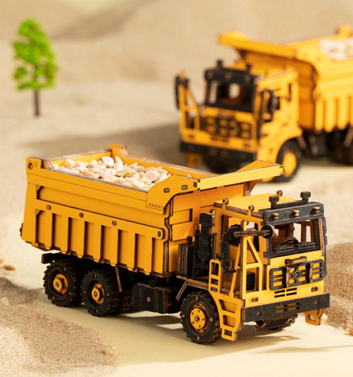 3D DIY Excavator Model Wooden Puzzle Interactive Construction - Etsy