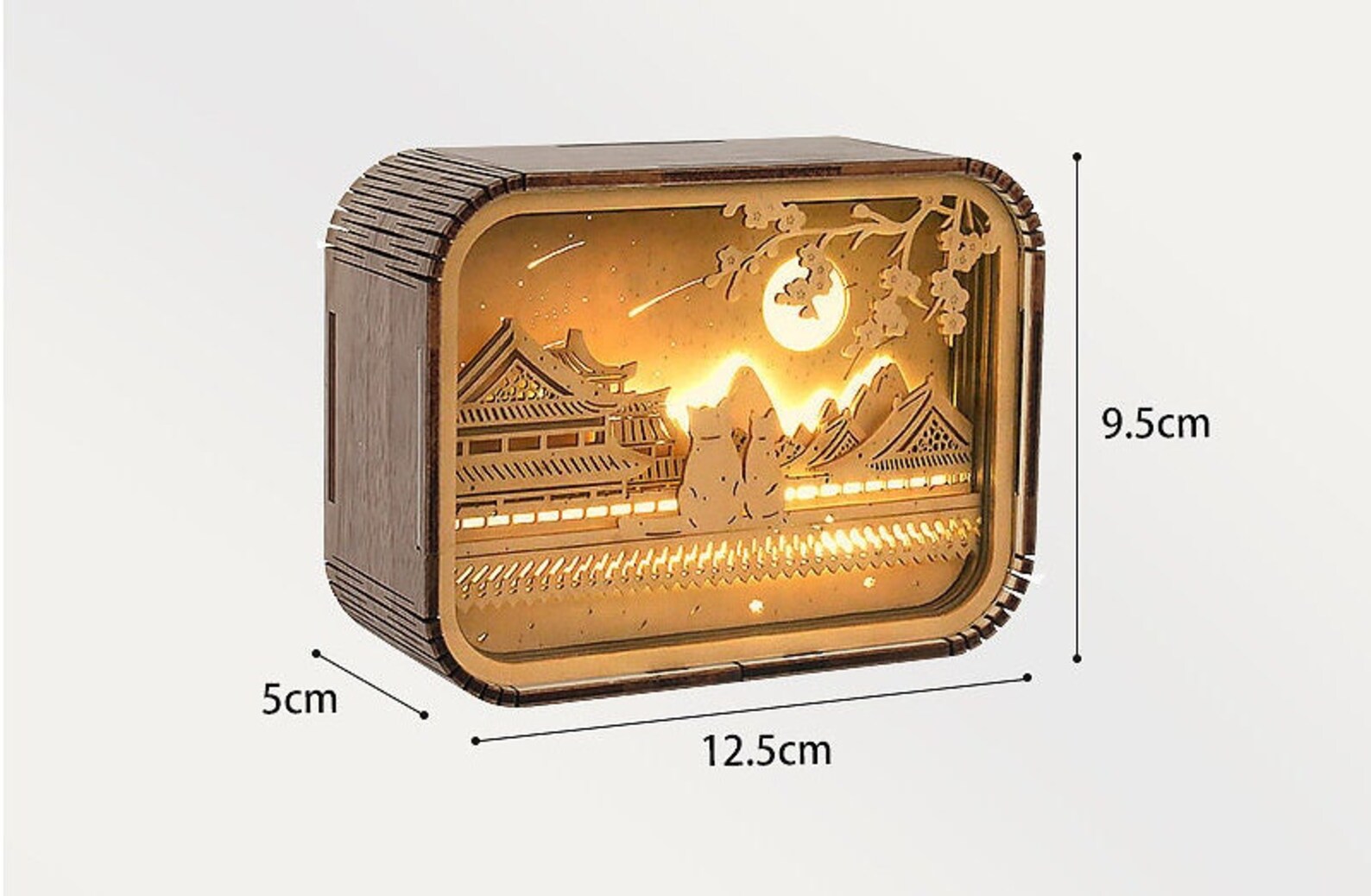 3D Stereo Wood Carving Night Light Gift for Him/her - Etsy
