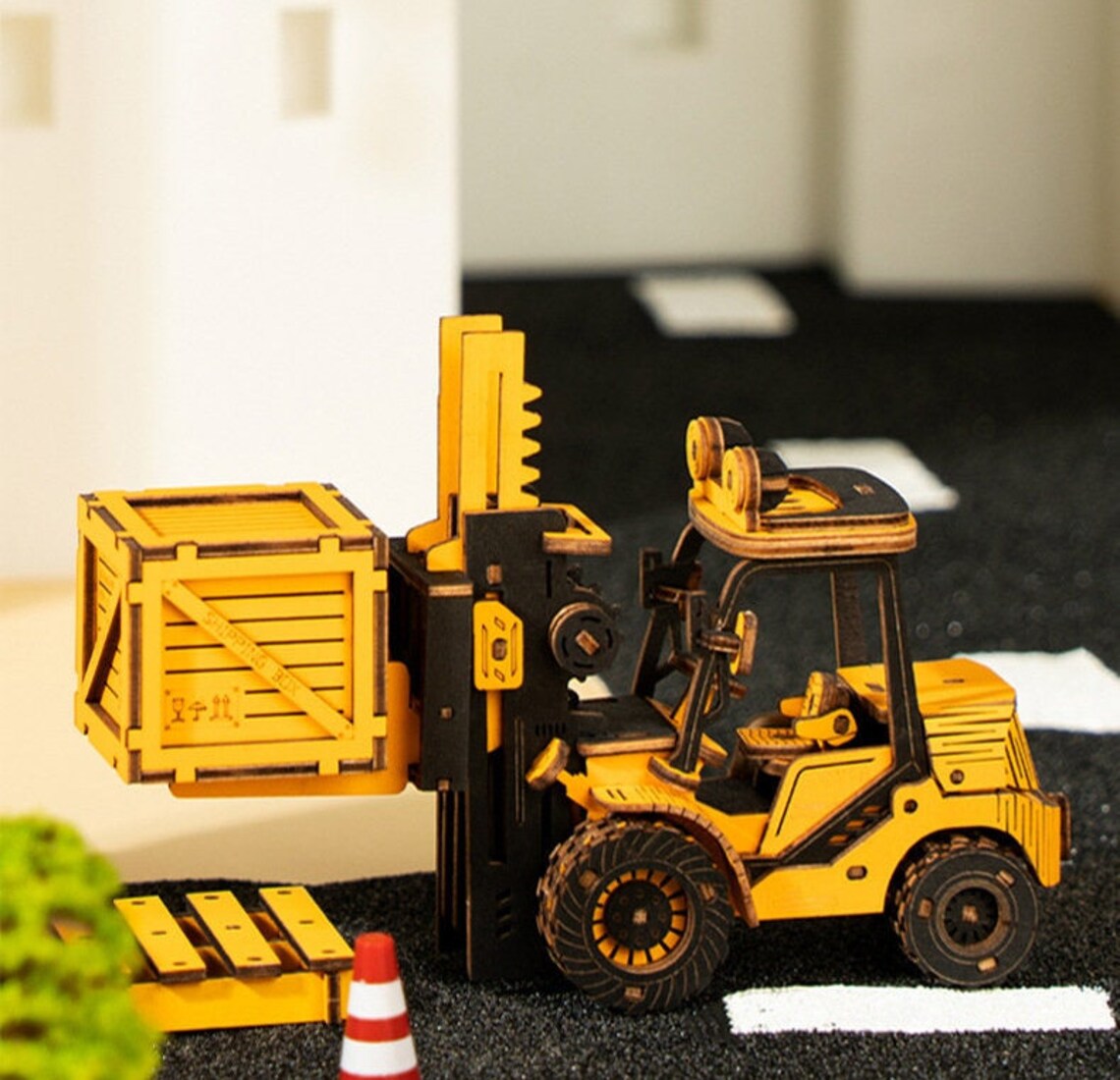 3D DIY Excavator Model Wooden Puzzle Interactive Construction - Etsy