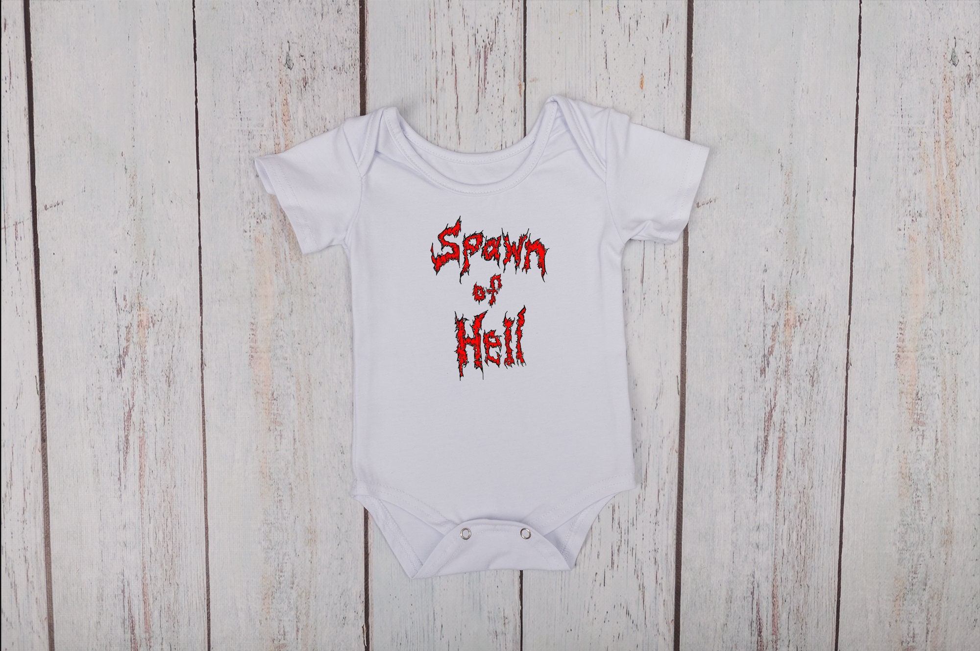 Spawn of Hell Baby Onesie Halloween Baby Suit Horror Baby - Etsy