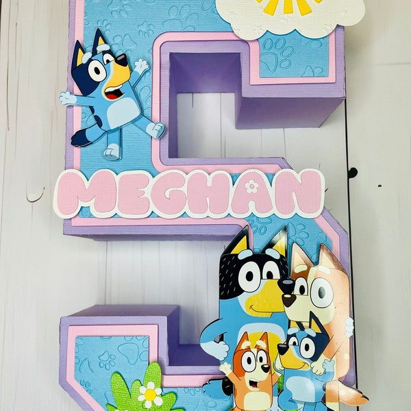 Bluey Letter Name - Etsy