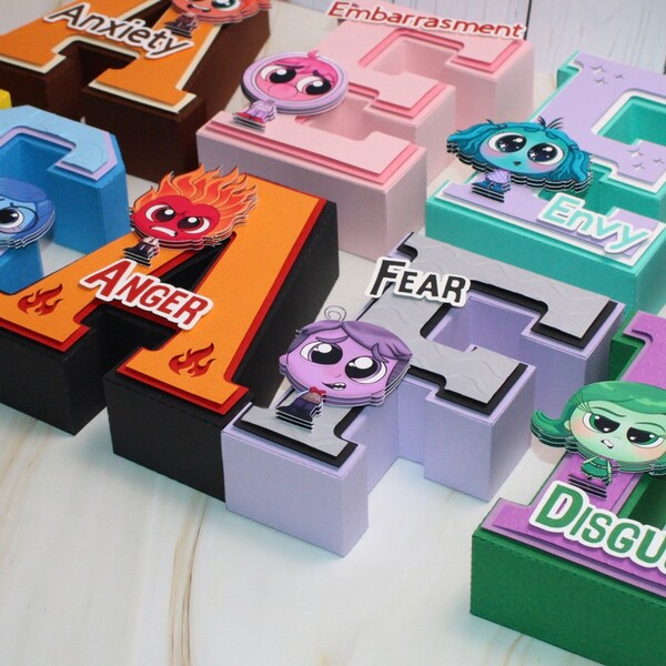 Inside Out Number - Etsy