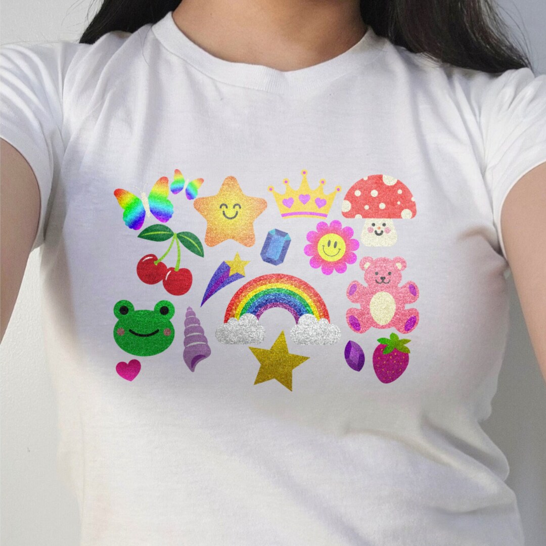 Kidcore Baby Tee Y2K, Preppy Stuff, Kidcore Clothing, Coquette Top, Gen ...