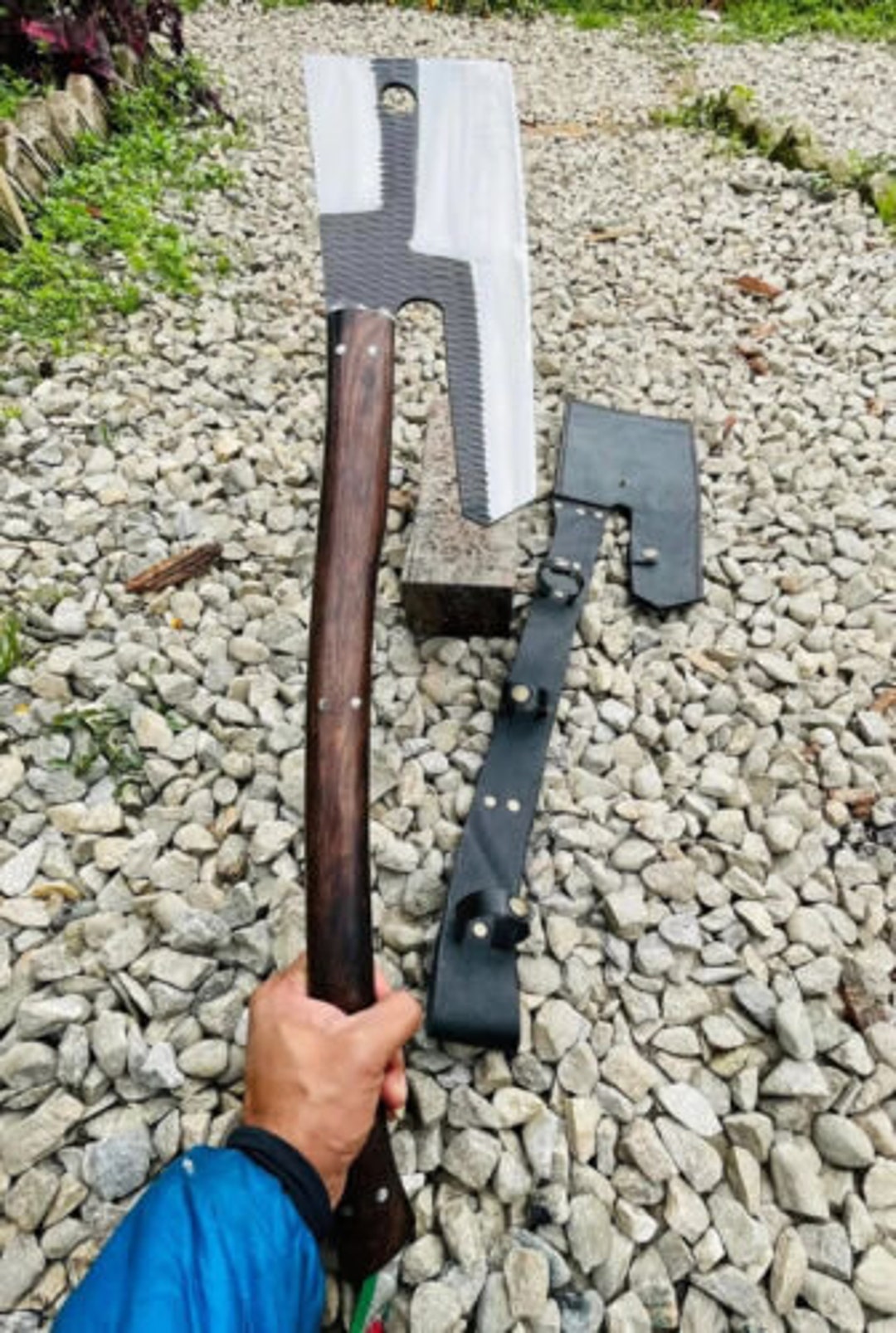 Custom Handmade Hunting Axe Cleaver Knife Hunting Cleaver - Etsy