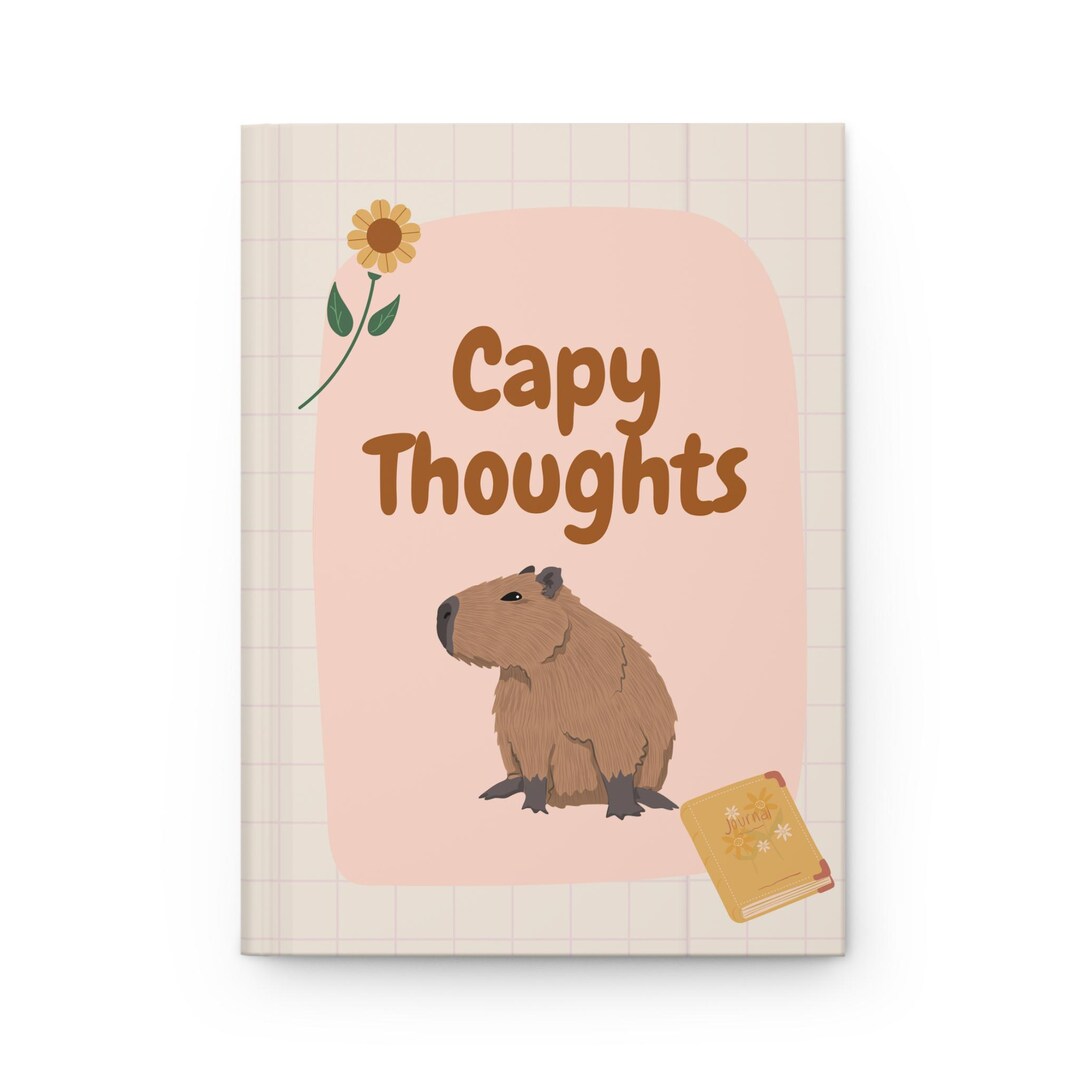 Capy Thoughts Capybara Journal - Etsy