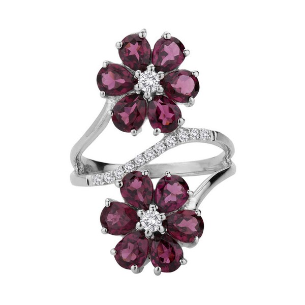 Rhodolite Ring - Etsy