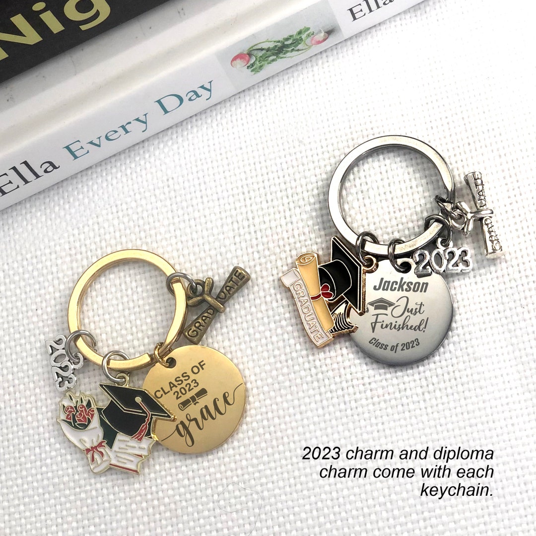 Personalized Graduation Keychain Engraved Name Keychain - Etsy Canada