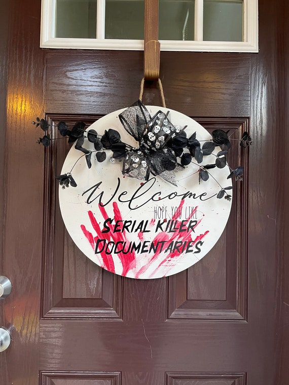 Serial Killer Halloween Door Sign - Etsy