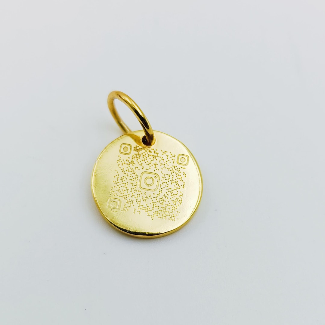 925 Sterling Silver Custom QR Code Necklace Personalized QR Code ...