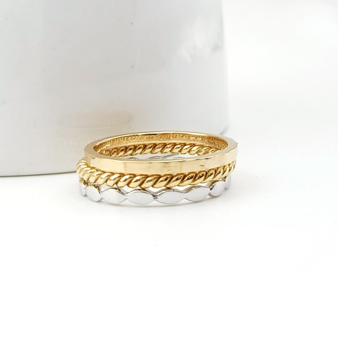 14K Gold Filled Stackable Rings Set, SET G 14k Gold Filled Stack Ring ...
