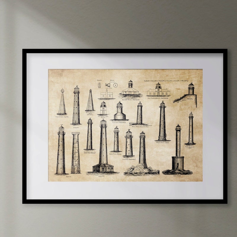 Lighthouse Prints - Etsy