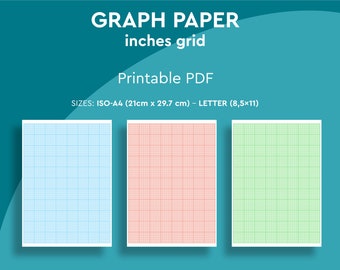 Printable 1mm X 1mm Grid GRAPH PAPER, Milimeters Grid, 3 Different ...