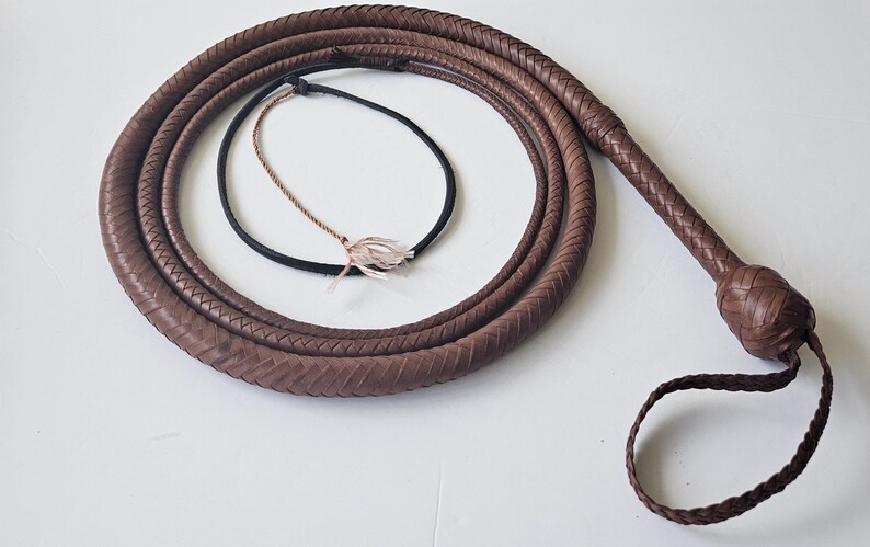 Indiana Jones Bullwhip Cosplay. 10ft 12 Strands KOTCS Edition in Glazed ...