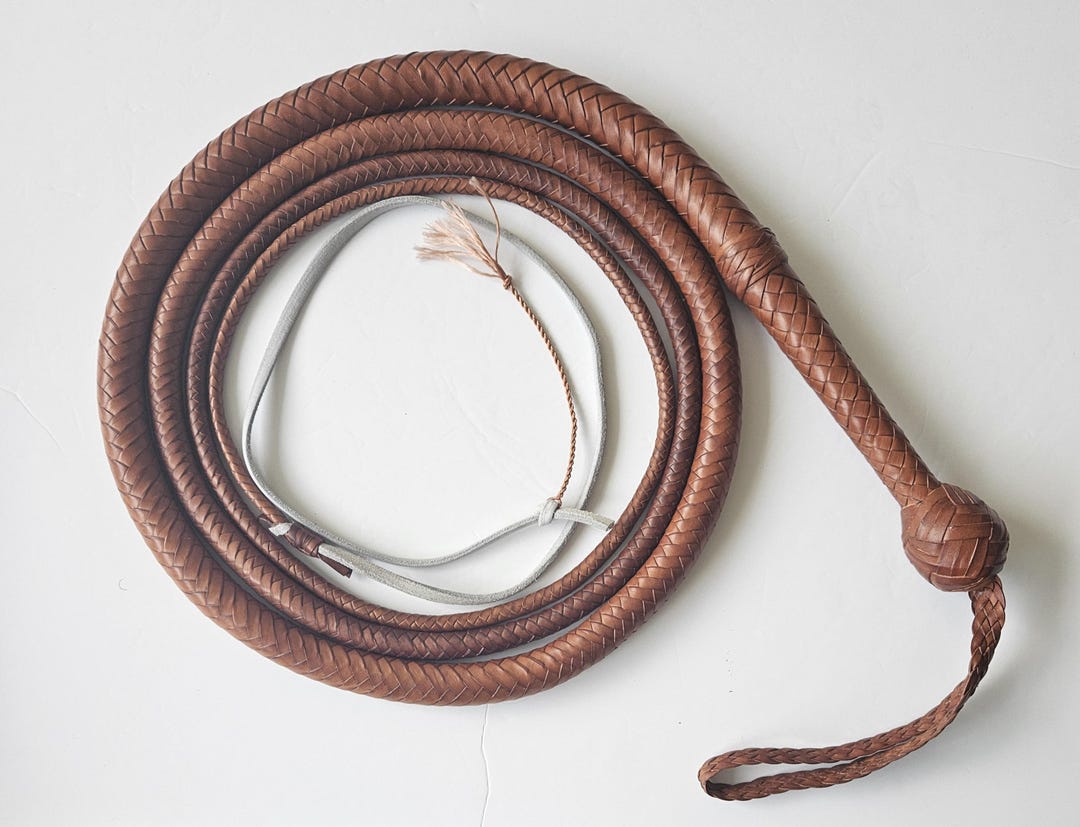 Indiana Jones Bullwhip. 10ft 12 Strands KOTCS Edition in Dark Saddle ...