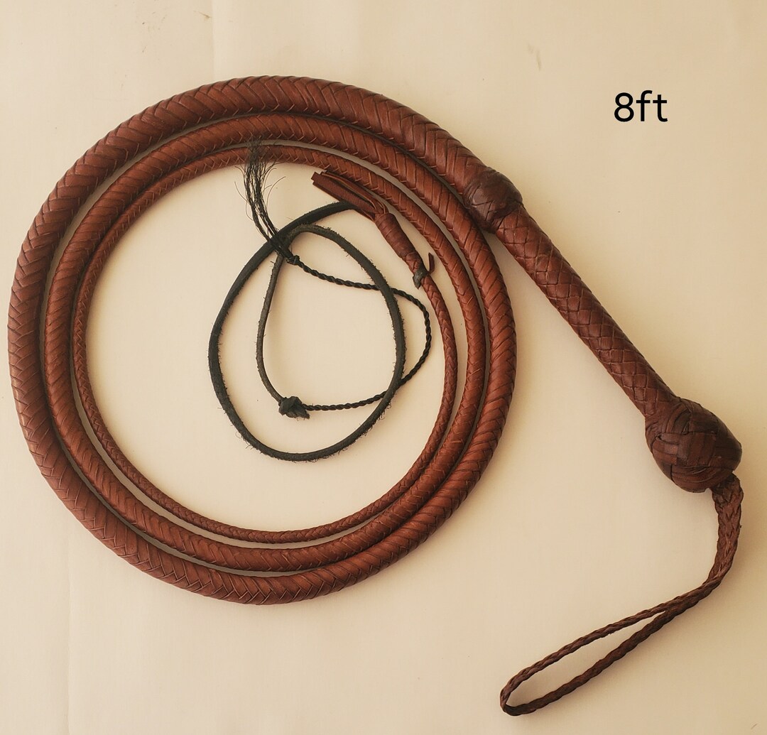 Indiana Jones Bullwhip. 8ft 12 Strands ROTLA Edition in Saddle - Etsy