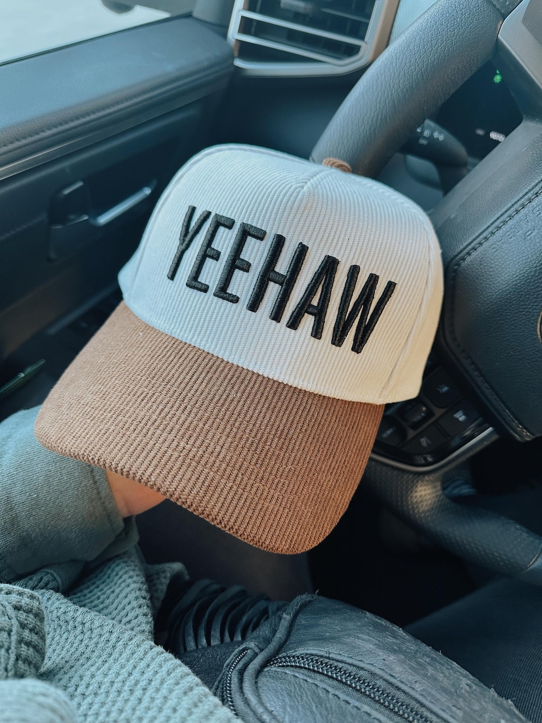 YEEHAW Embroidered Corded Trucker Hat - Etsy