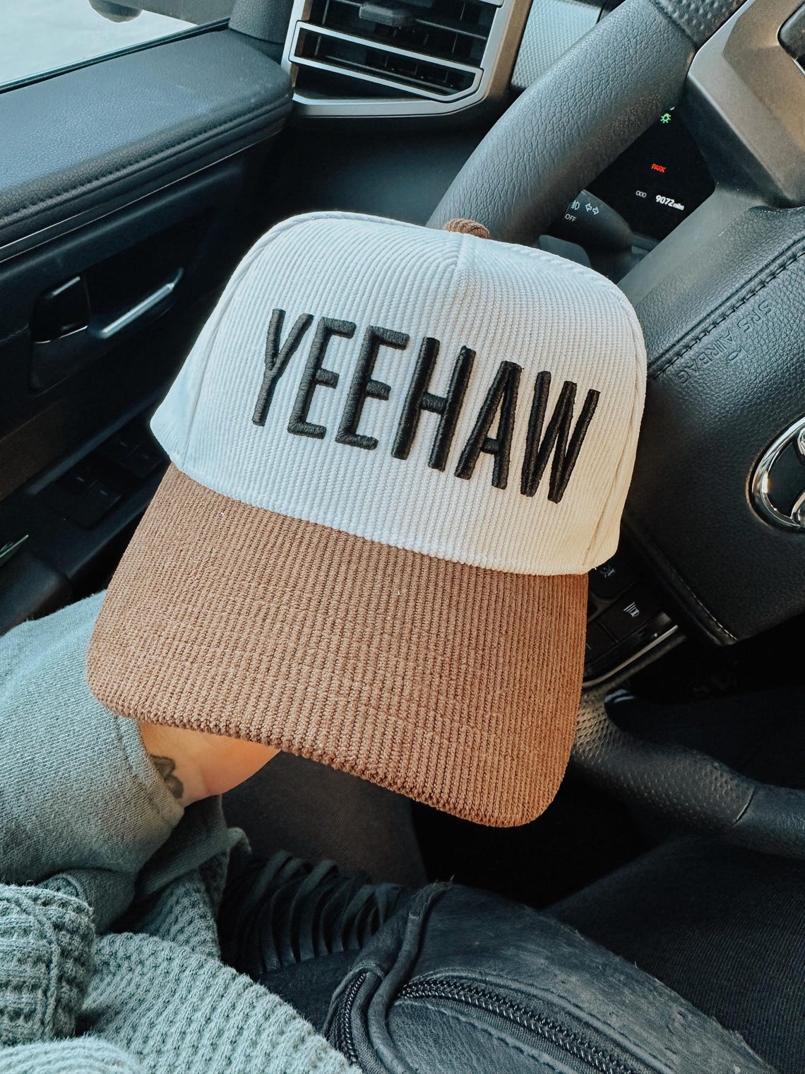YEEHAW Embroidered Corded Trucker Hat - Etsy