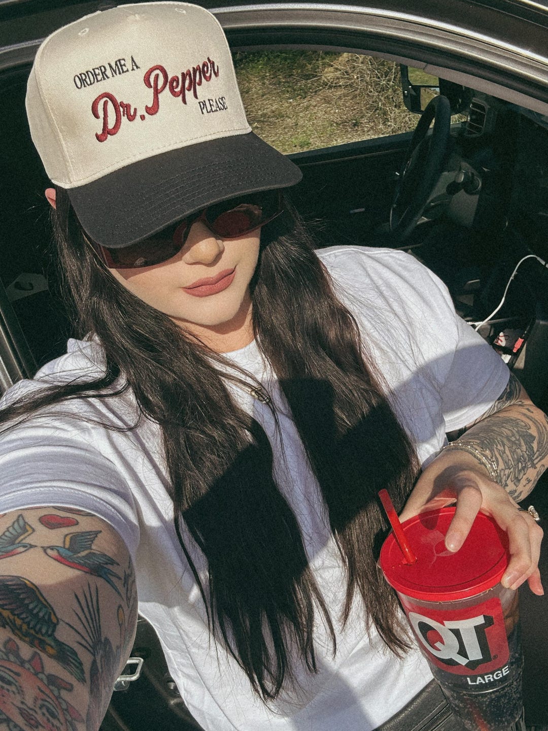 Order Me A Dr Pepper Please Embroidered Trucker Hat - Etsy