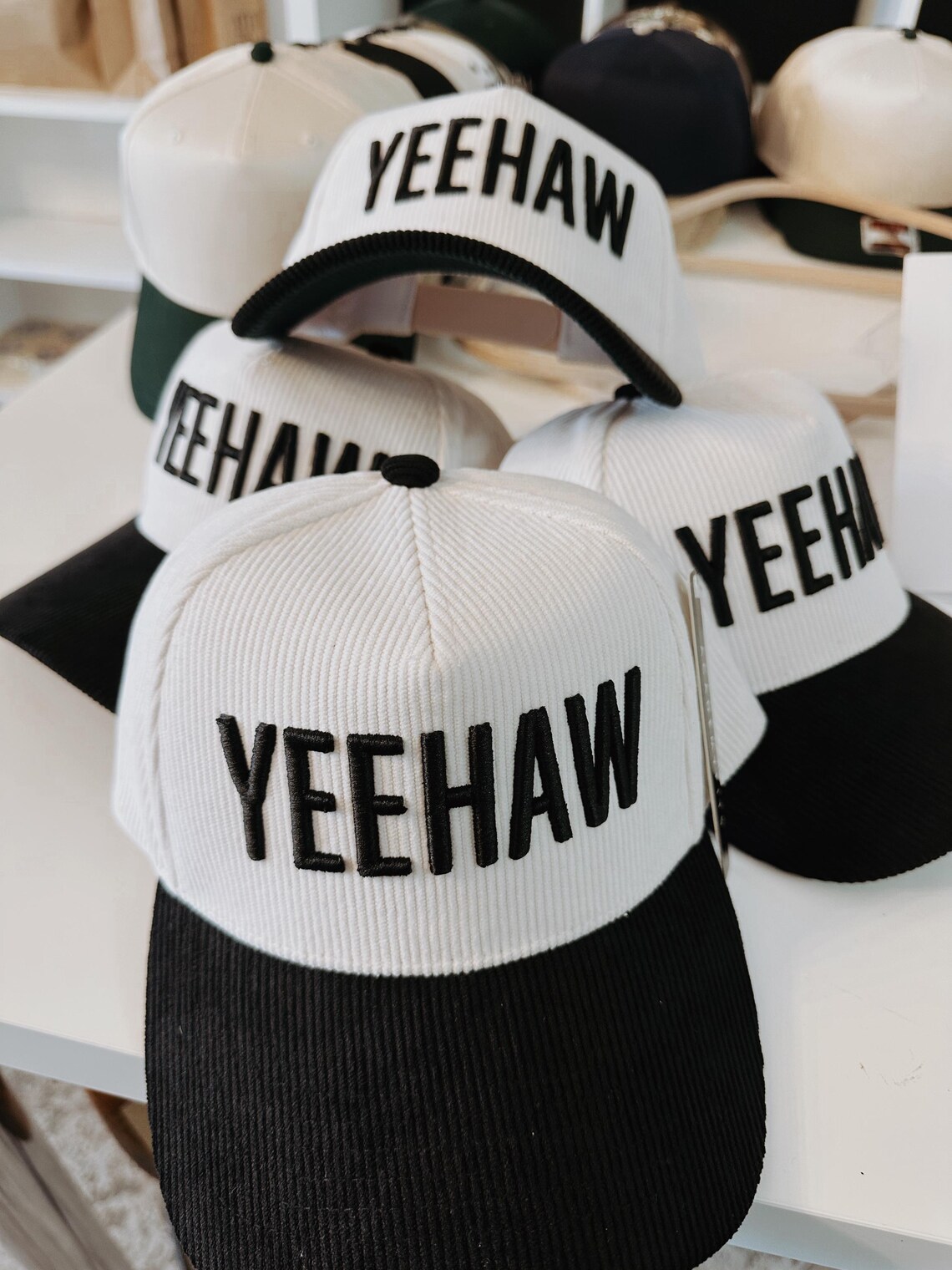 YEEHAW Embroidered Corded Trucker Hat - Etsy