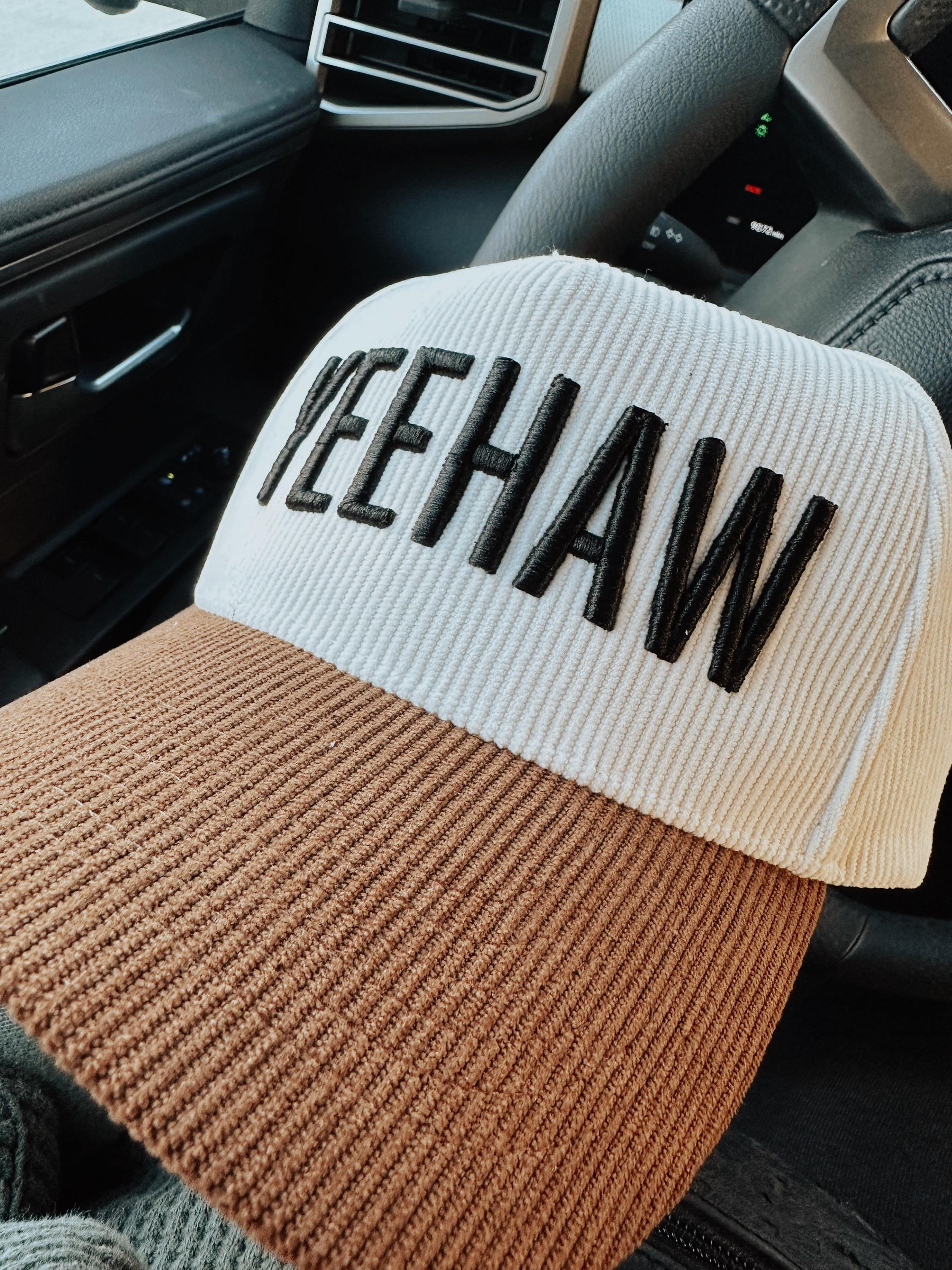 YEEHAW Embroidered Corded Trucker Hat - Etsy