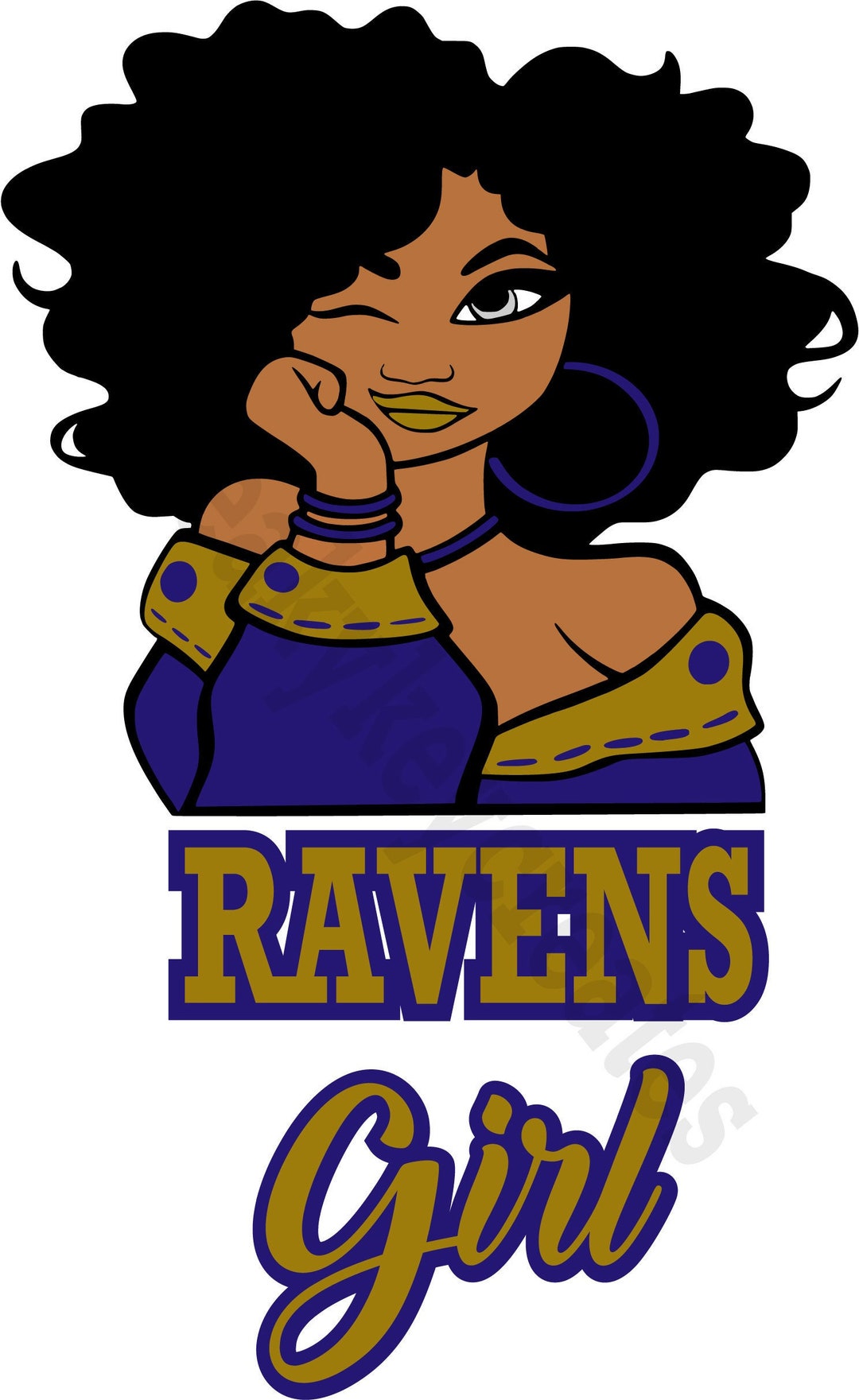 Ravens Girl Sports Fan SVG Download File Digital - Etsy