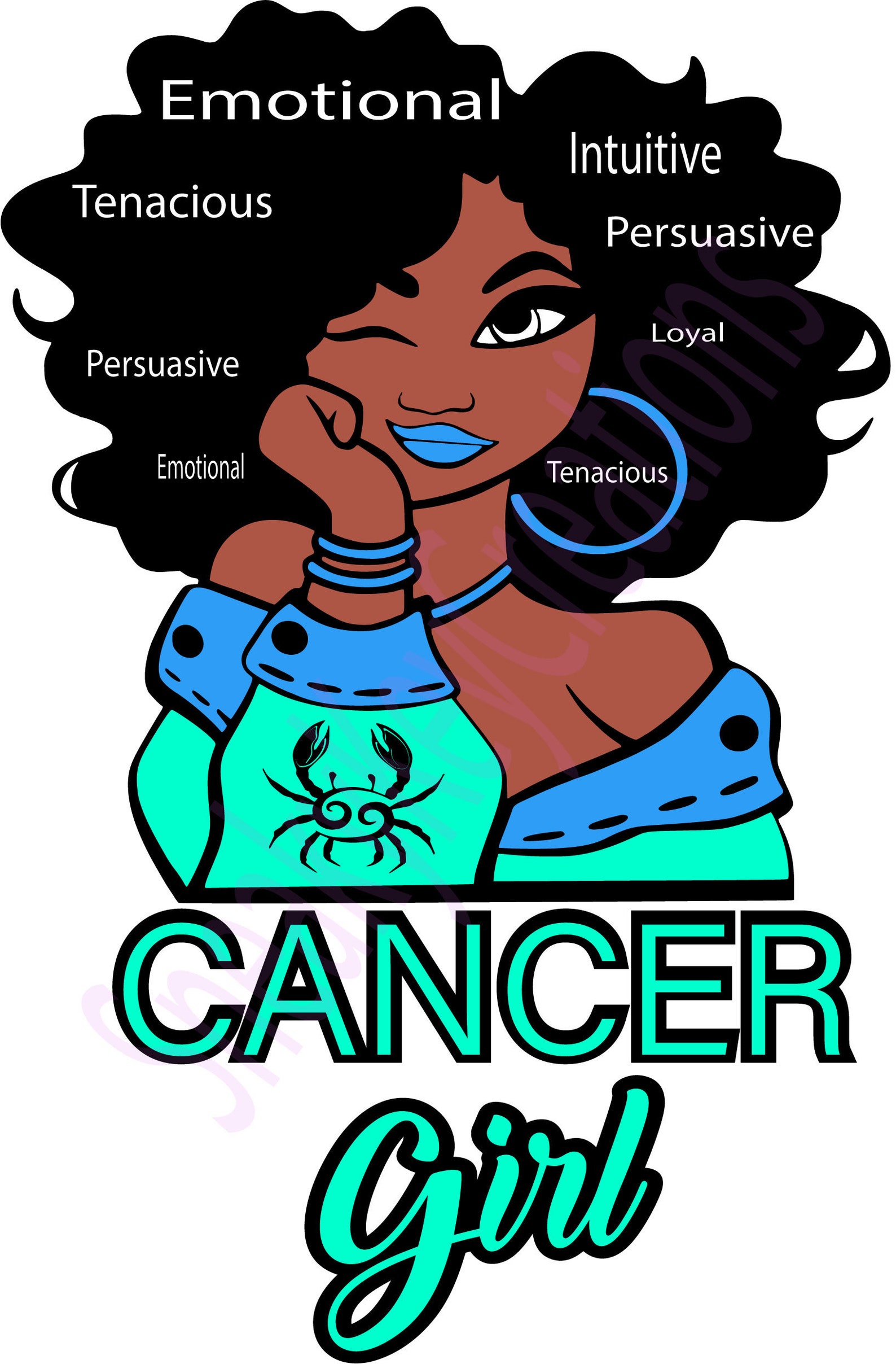Cancer Girl Digital - Etsy