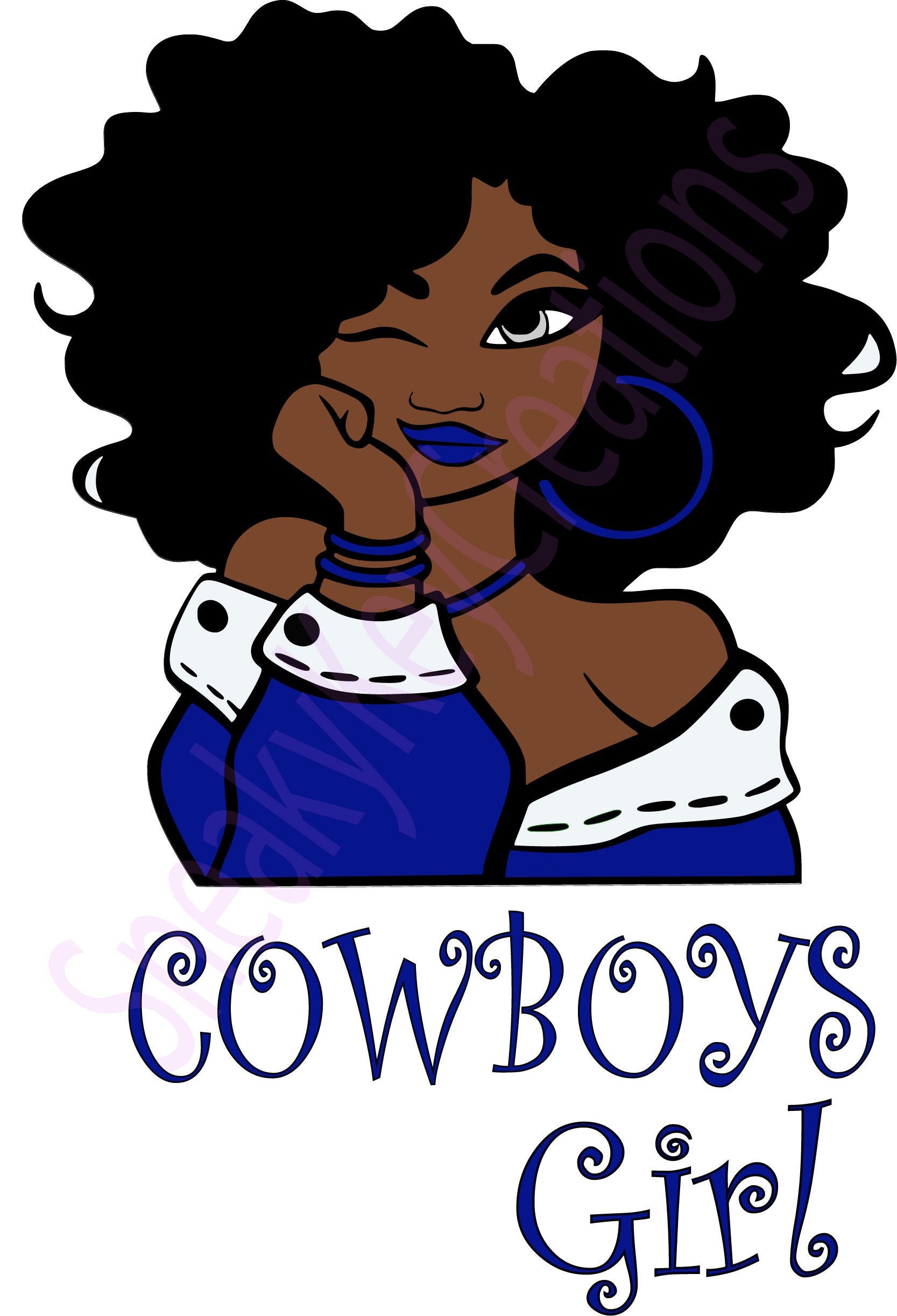 Cowboys Girl Digital - Etsy