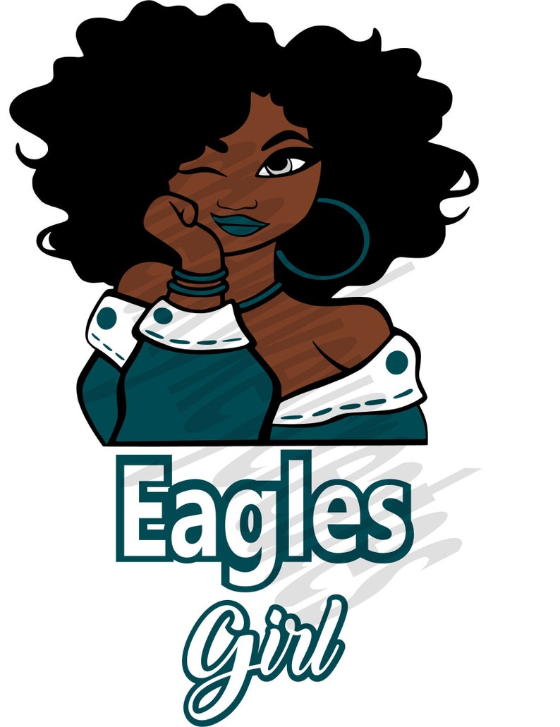 Eagles Girl Fan Digital SVG Downloadable File - Etsy