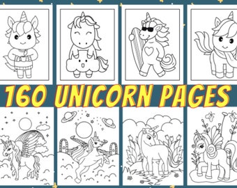 Baby Unicorn Coloring Pages for Kids, Girls & Boys | (printable, PDF ...