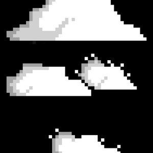 Dark Cloud Pixel Art PNG - Etsy