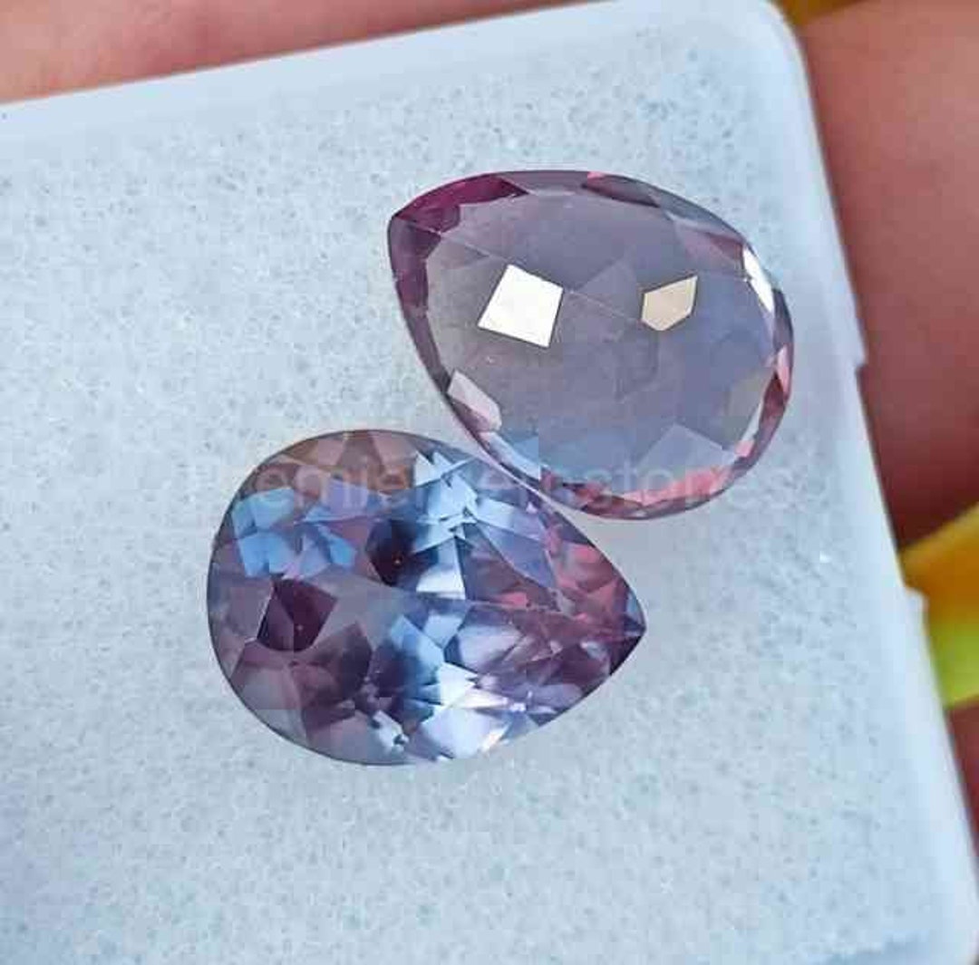 Alexandrite Stone,loose Faceted Pear Shape,june Birthstone for Jewelry ...