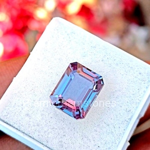 Alexandrite Stone Loose Gemstone Octagon Shape June Birthstone for Ring ...