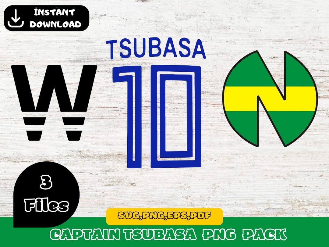 Captain Tsubasa Digital Download Pack PNG SVG JPG | Clip Art & Image ...