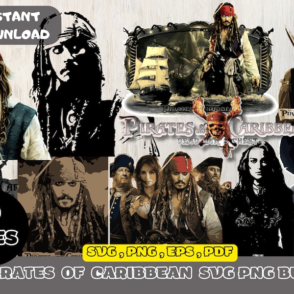 Pirates of the Caribbean Clip Art - Etsy