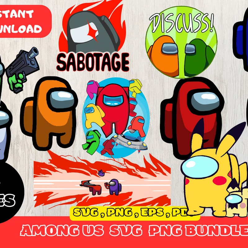 Among Us Svg - Etsy