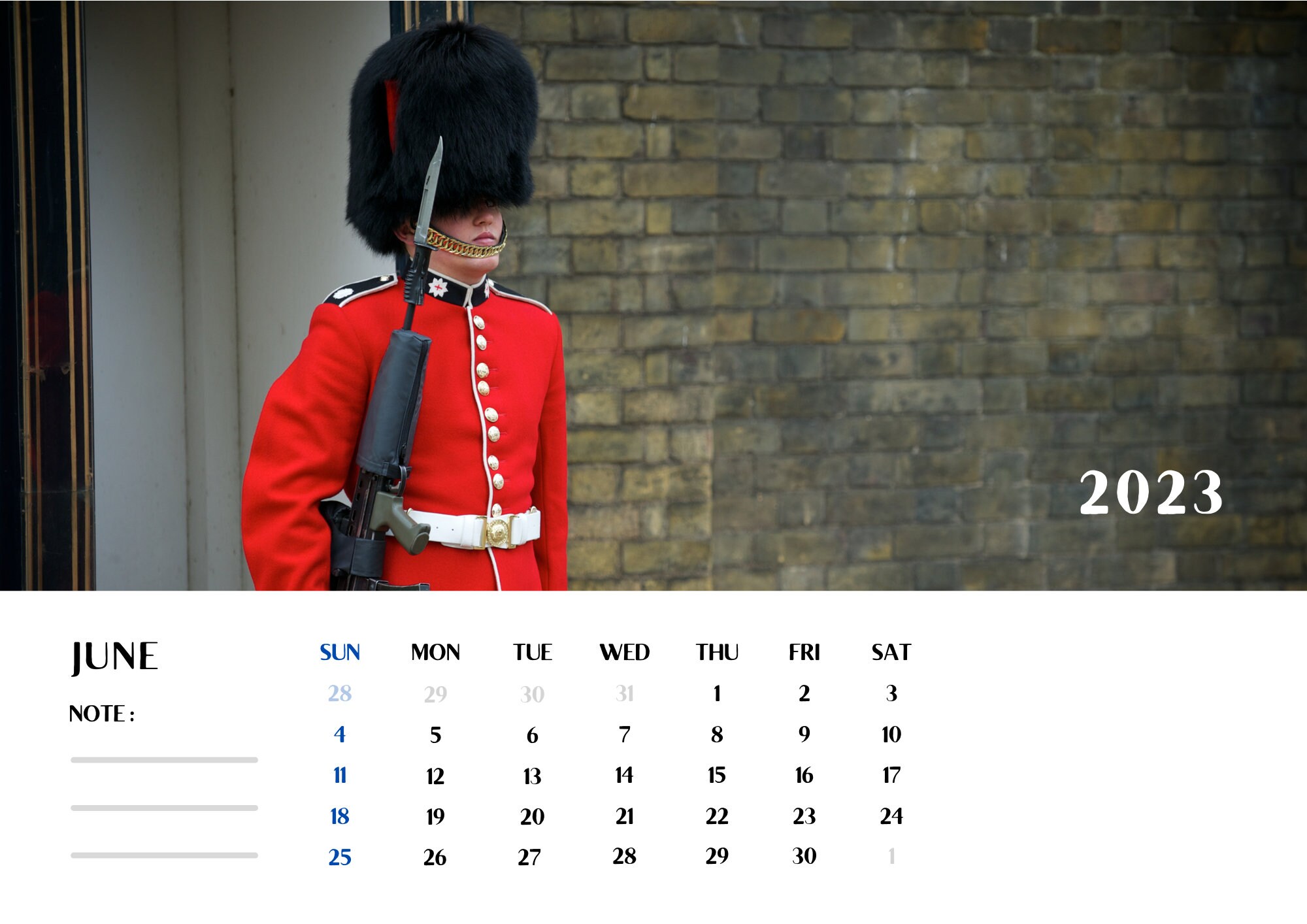 2023 London Calendar - Etsy